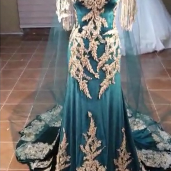 Dresses | Very Beautiful Elegant Custommade Bride Henna Thobe Dress ...